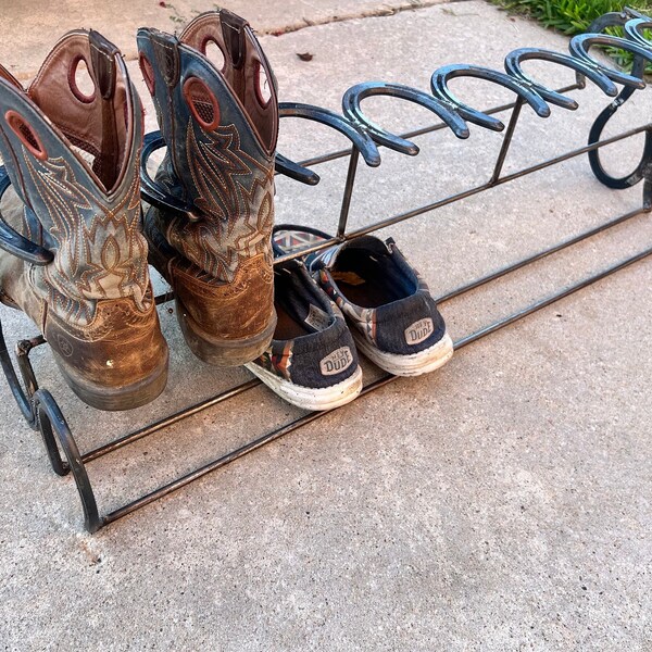 Horseshoe Boot Rack - Etsy