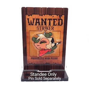 Pin Display Mini-standee Helluva Boss Wanted Poster standee Only - Etsy
