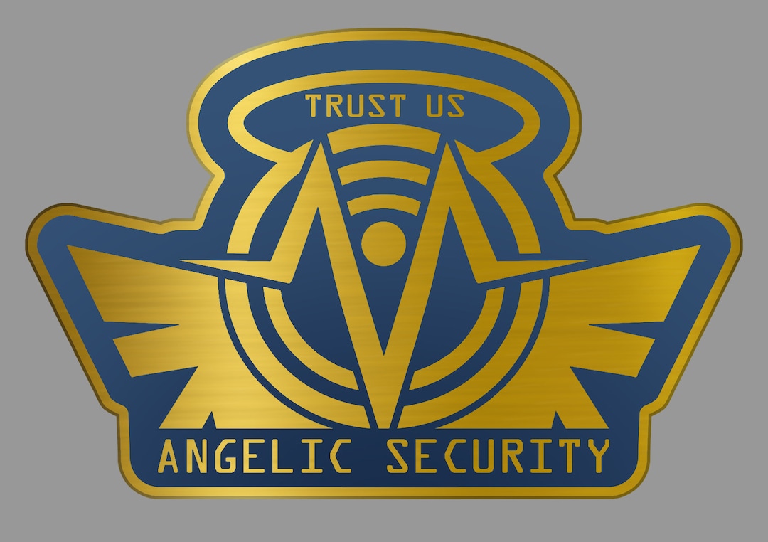 3inch Gold Vinyl Sticker Hazbin Hotel Voxtek Angelic Security 3 Inches ...