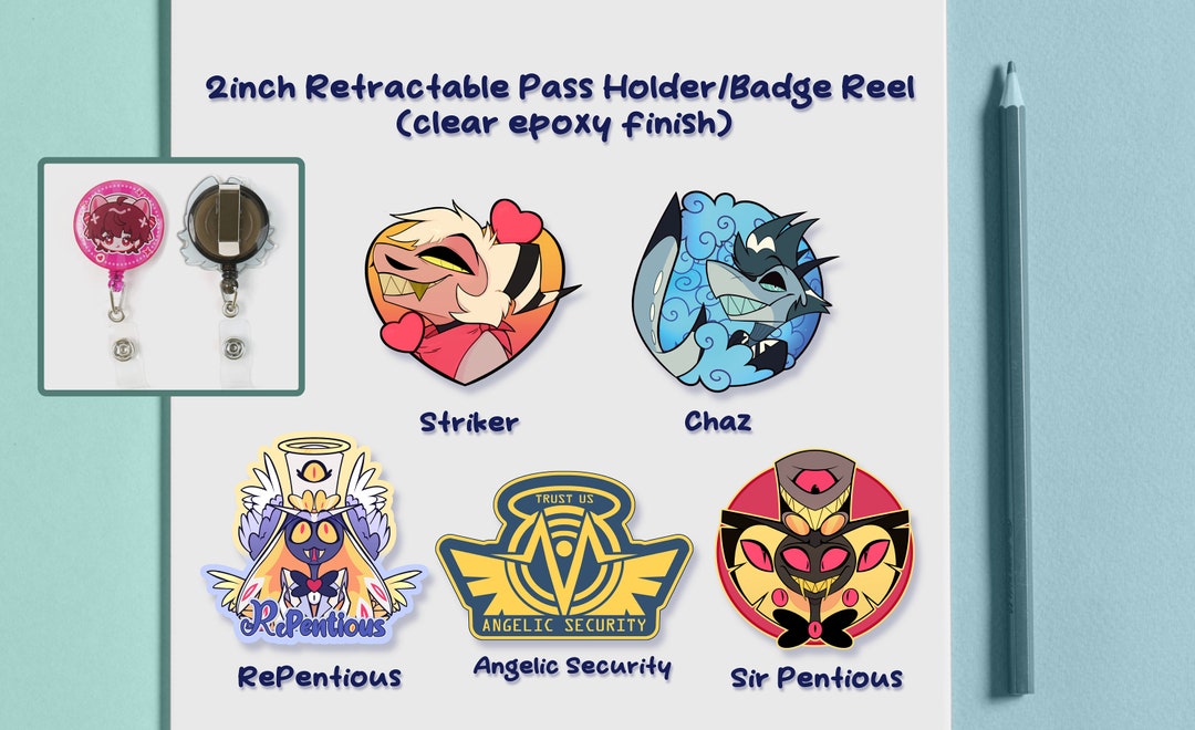 Acrylic Pins HH and Helluva Boss Pins 1.5inches, Holo - Etsy UK