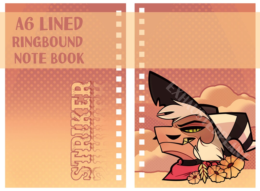 Helluva Boss Striker A6 Ringbound Notepad A6 Lined Paper - Etsy