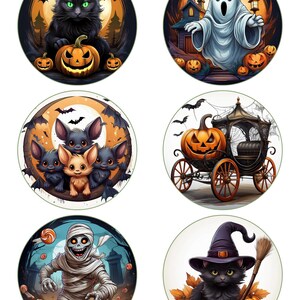 Spooky Halloween Sticker Sheet 8.5x11 PNG Instant Download - Etsy