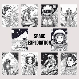 Space Exploration Coloring Pages 10 Printable Pdfs for Kids and Adults ...