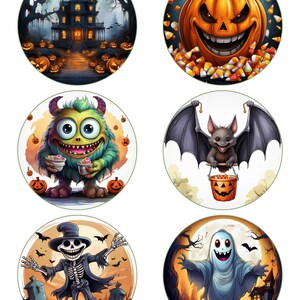Spooky Halloween Sticker Sheet 8.5x11 PNG Instant Download - Etsy