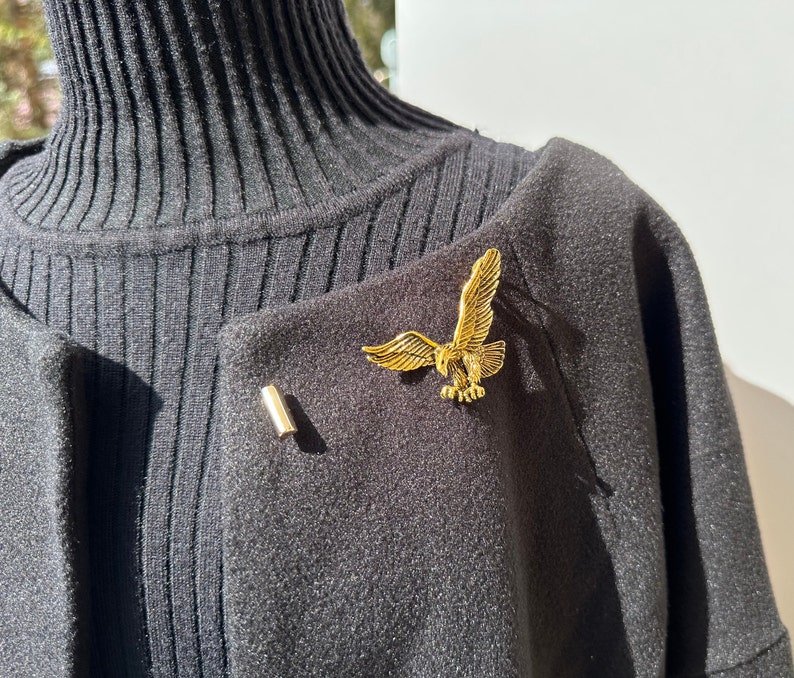 New Vintage Eagle Animal Brooches Metal Birds Badge Collar - Etsy