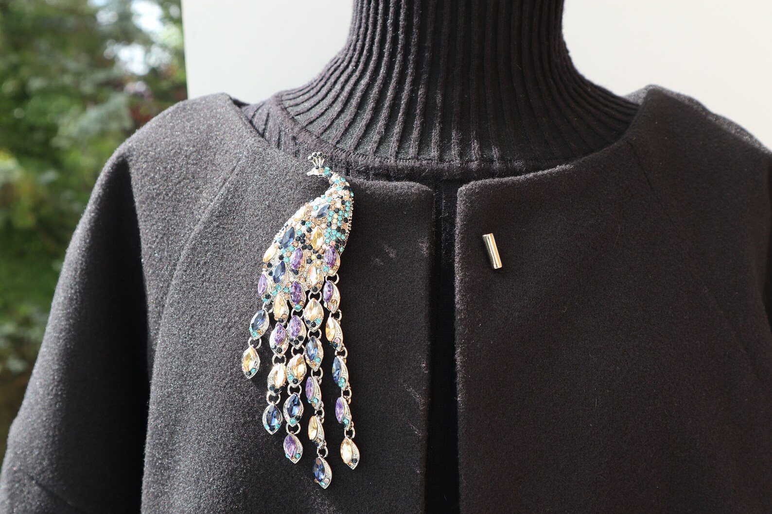 High End Luxury Rhinestone Beautiful Elegant Peacock Brooches - Etsy
