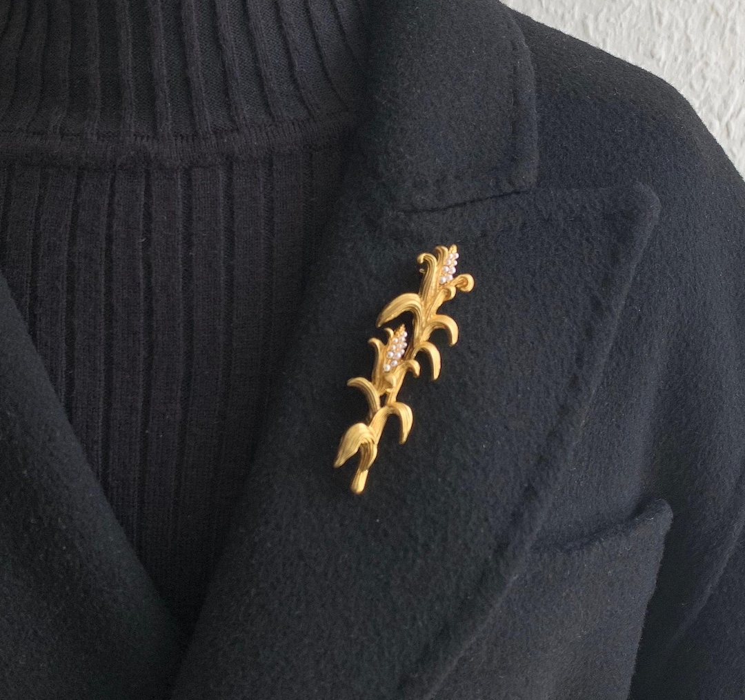 Baroque Style Corn Badges Brooches Vintage Palace Retro Metal Corsage ...