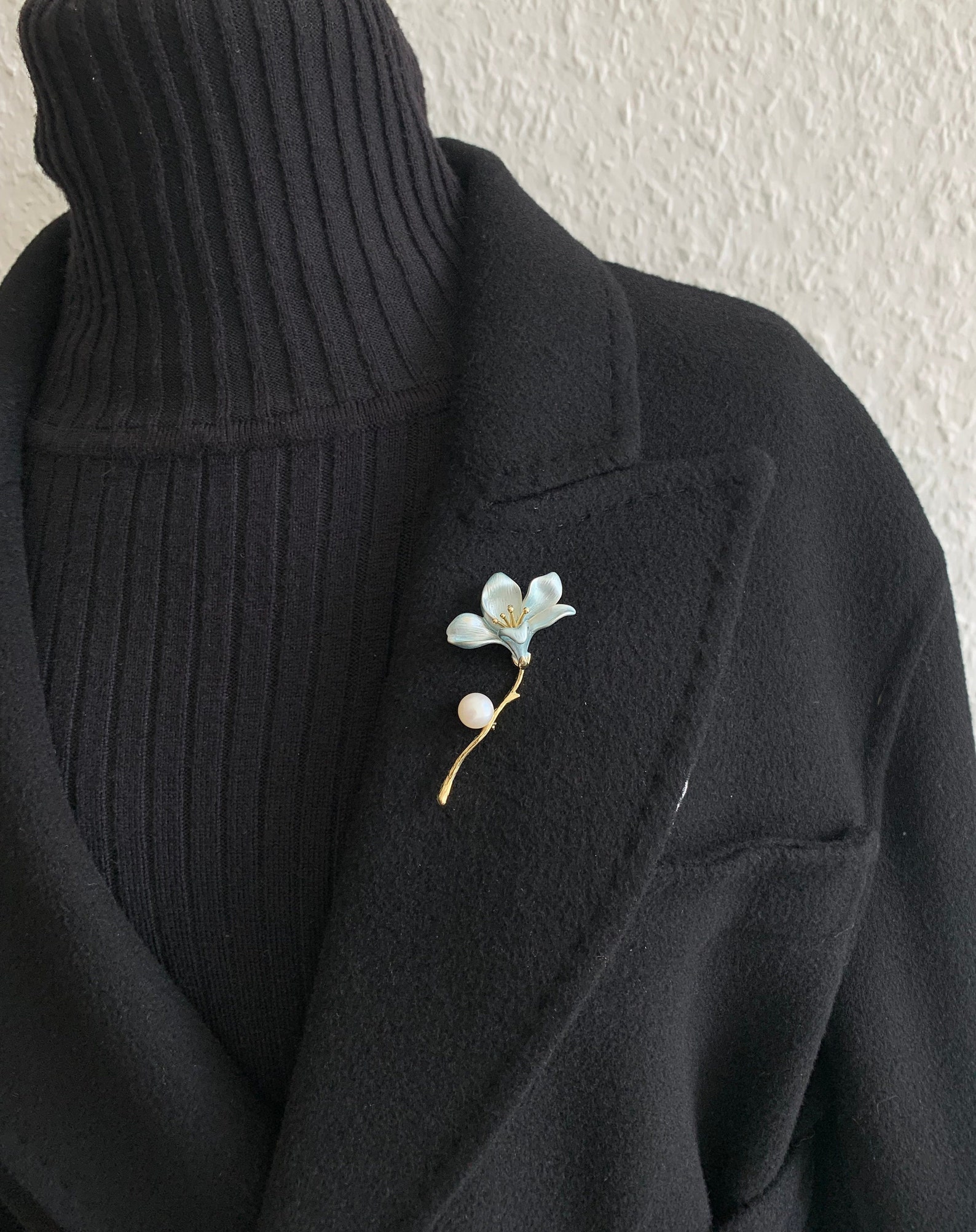 Flower Drip-glazed Enamel Pearl Women's Pins Brooches Weddings Bouquet ...