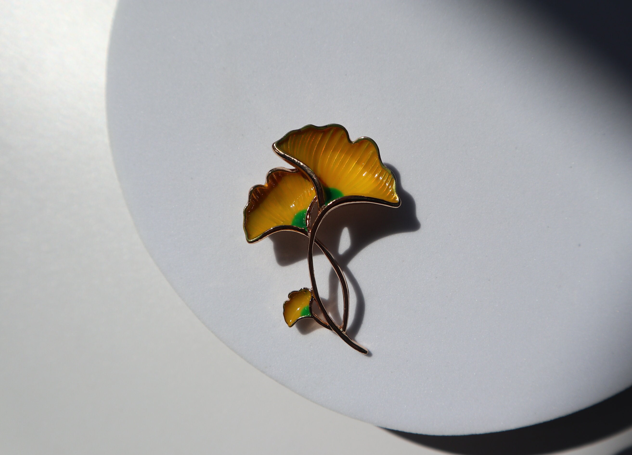 Ginkgo Leaves Pin Women's Pins and Brooches Fashion Brooch Weddings ...