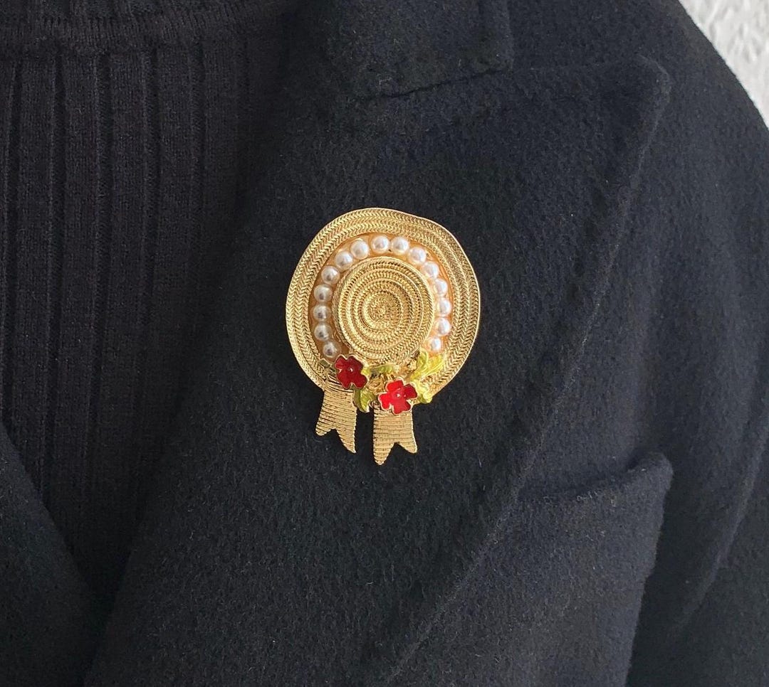 Baroque Style Hat Classic Badges Brooches Vintage Palace Retro Metal ...