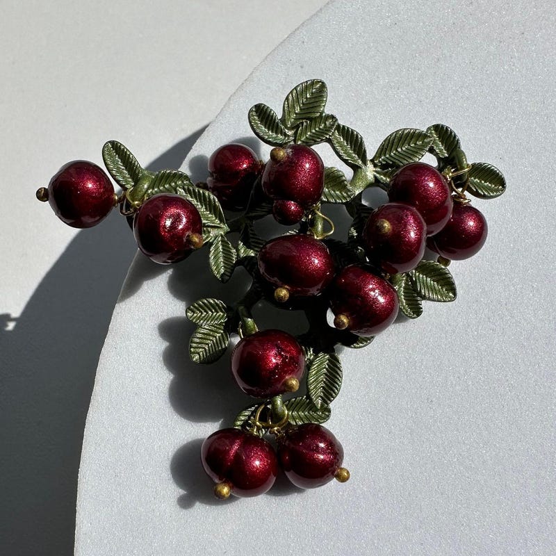Orange Brooch - Etsy