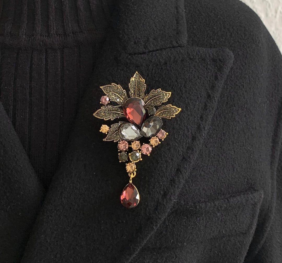 Fashion Gold Color Brooch Clothing Accessories Women's Holiday Leisure ...