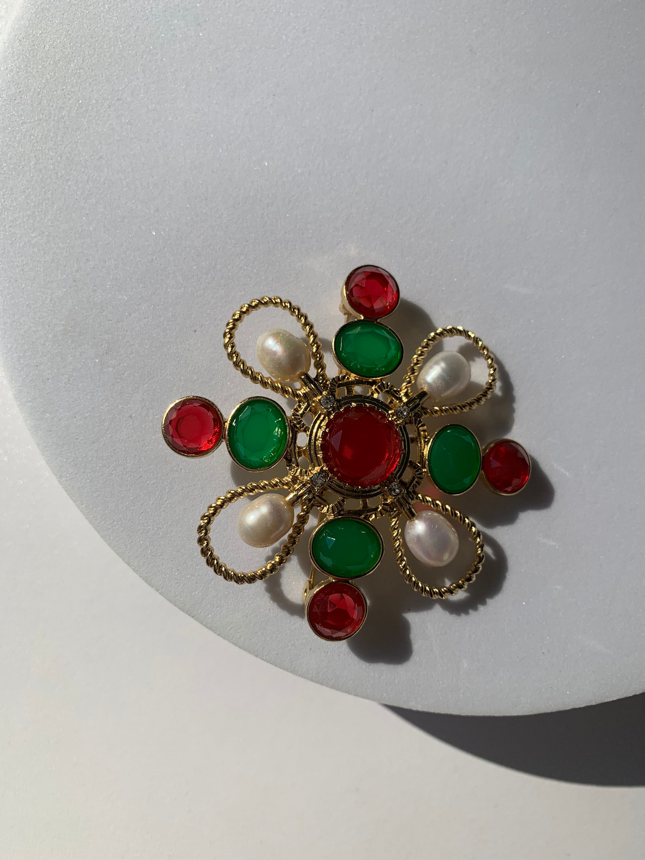 Chest Pin Women Trendy Pearl Chest Flower Different Needle Clothes ...