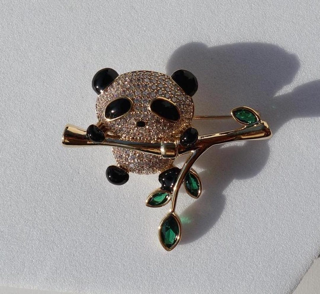 Cute Brooch Black Gold Pins Jewellery Casual Suit Accessory Brooch ...