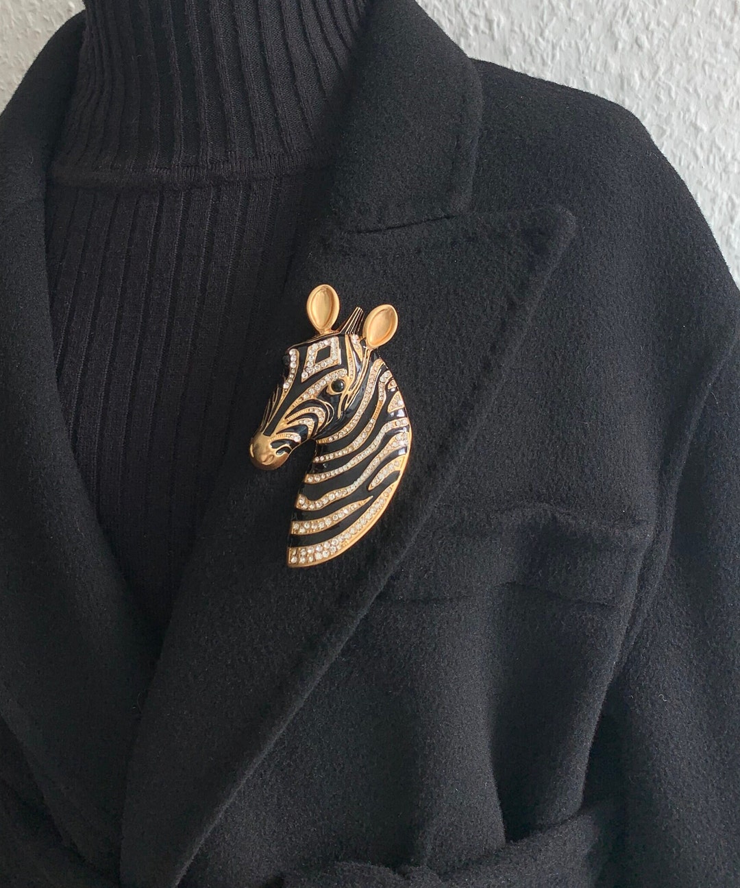 Timeless Wonder Fancy Enamel Zircon Zebra Brooch Pins for Women ...