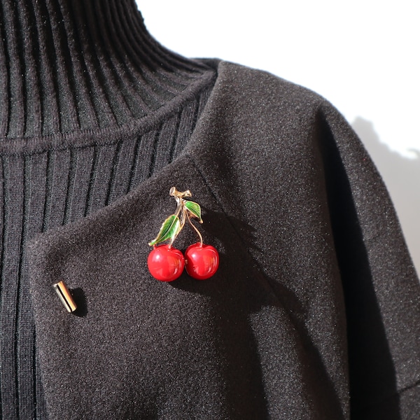 Cherry Brooch - Etsy