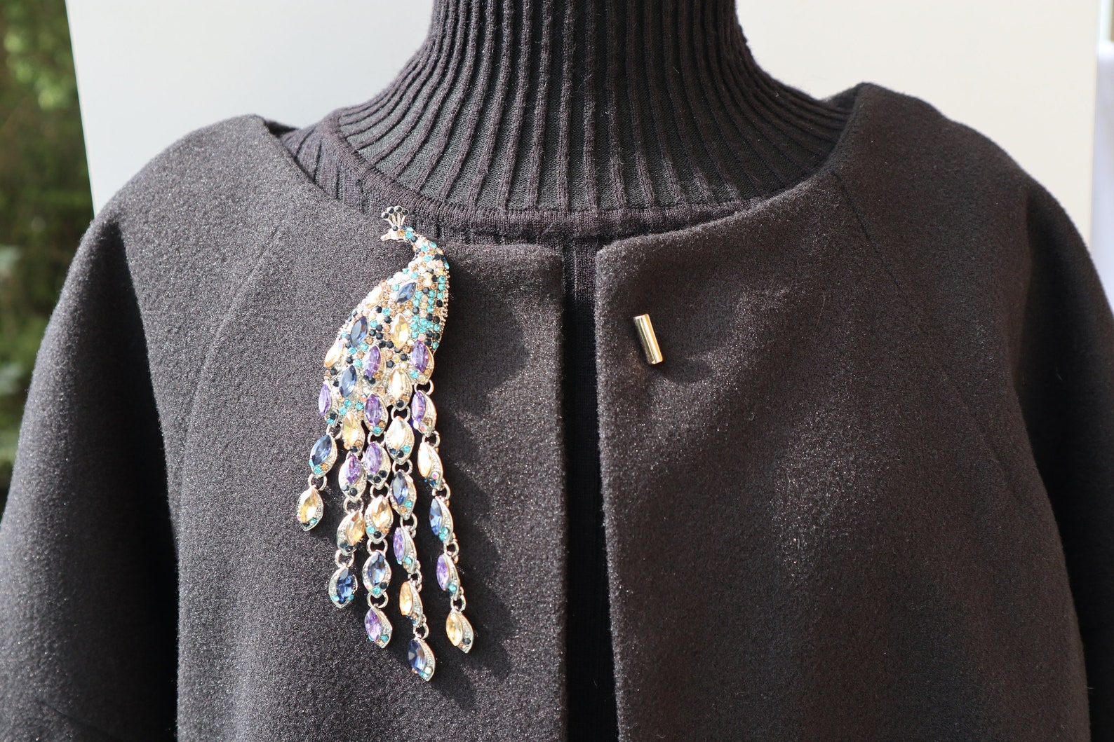 High End Luxury Rhinestone Beautiful Elegant Peacock Brooches - Etsy