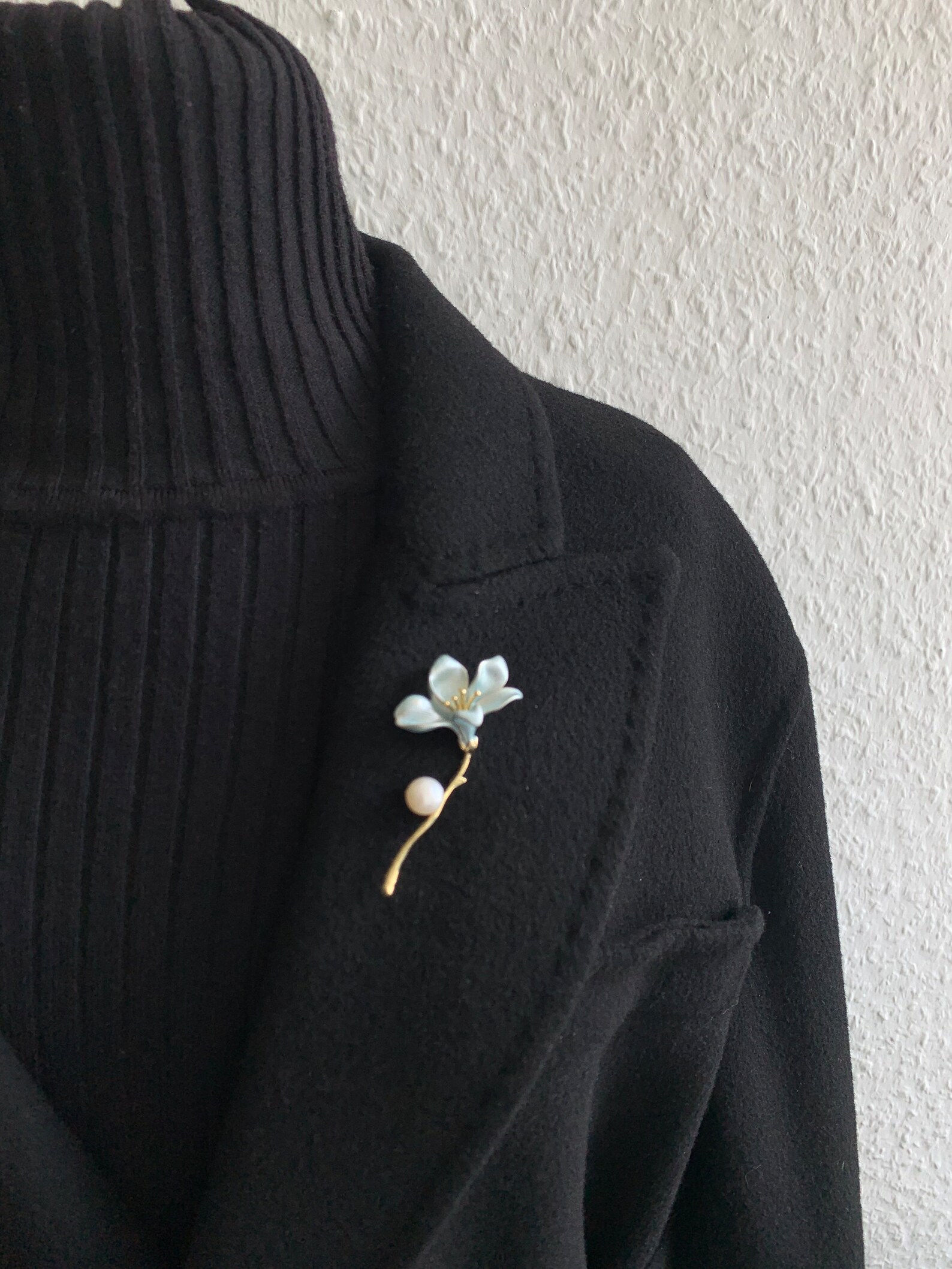 Flower Drip-glazed Enamel Pearl Women's Pins Brooches Weddings Bouquet ...