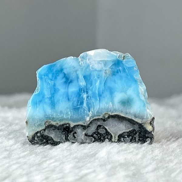 160g AAA High Quality Sky Blue Larimar Slab, Larimar Crystal, High ...