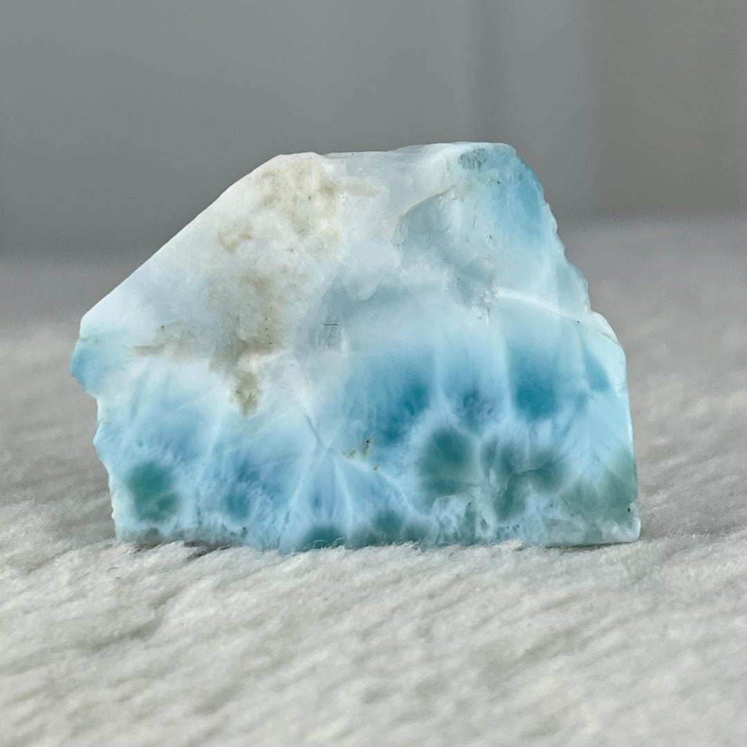 26g High Quality Larimar Slab, Unpolished Blue Larimar Crystal, Larimar ...