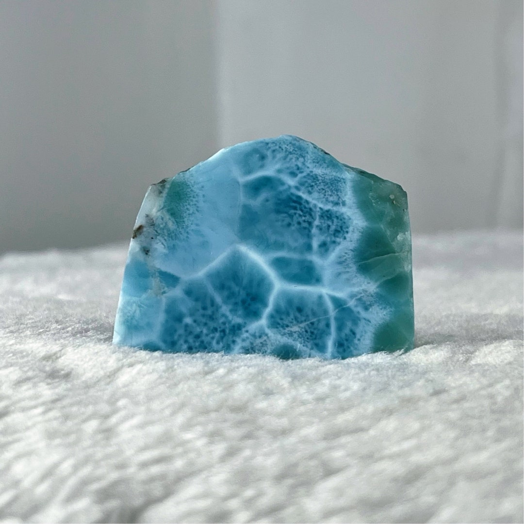 38g Ocean Blue Larimar Slab, Larimar Crystal, High Quality Larimar ...