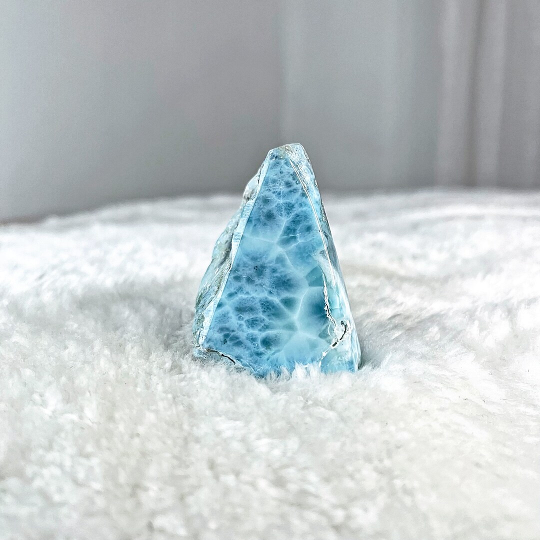 82g AAA Polished Ocean Blue Freeform Natural Larimar Specimen, Larimar ...