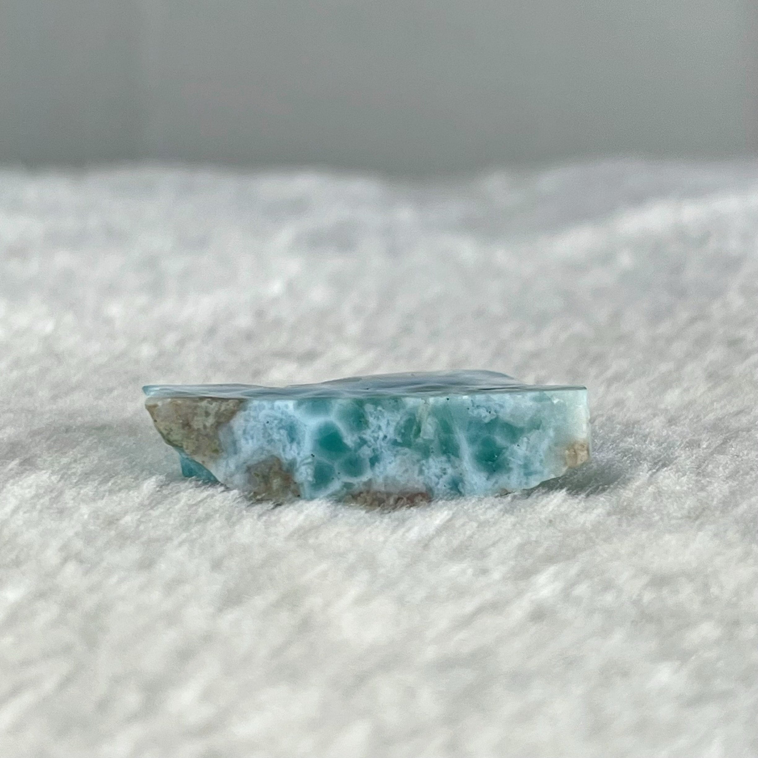 26g High Quality Larimar Slab, Unpolished Blue Larimar Crystal, Larimar ...