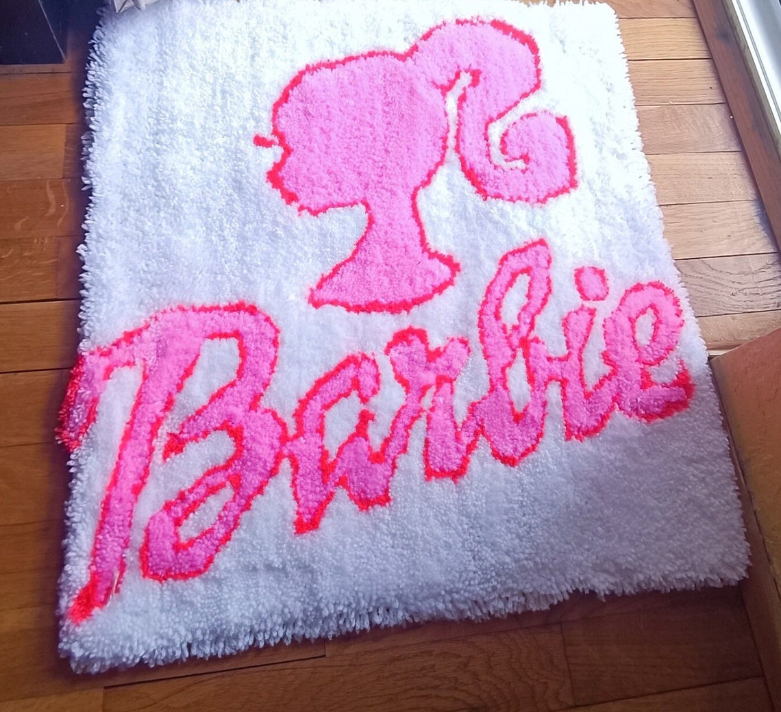 Barbie Rug, Tufting Barbie Logo Mat, Tufting Carpet, Barbie, 6060cm - Etsy