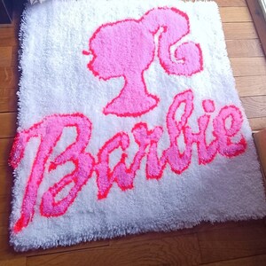 Barbie Rug, Tufting Barbie Logo Mat, Tufting Carpet, Barbie, 6060cm - Etsy