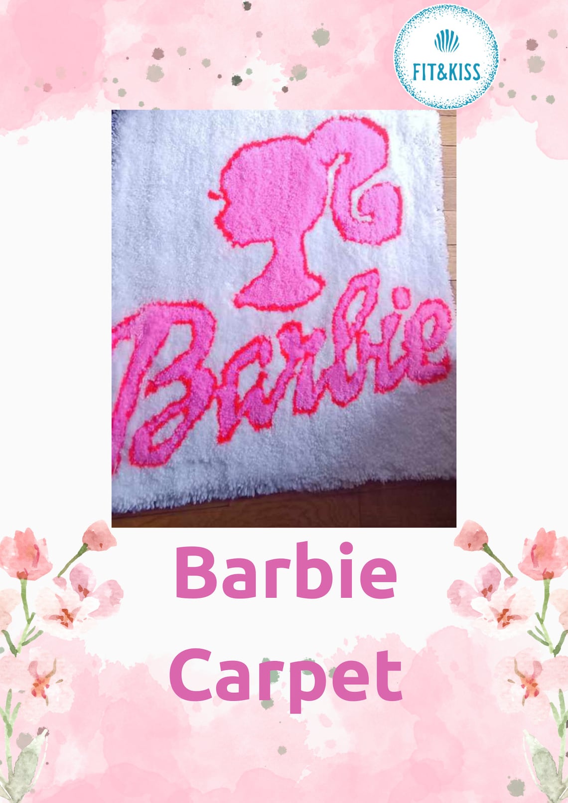 Barbie Rug, Tufting Barbie Logo Mat, Tufting Carpet, Barbie, 6060cm - Etsy