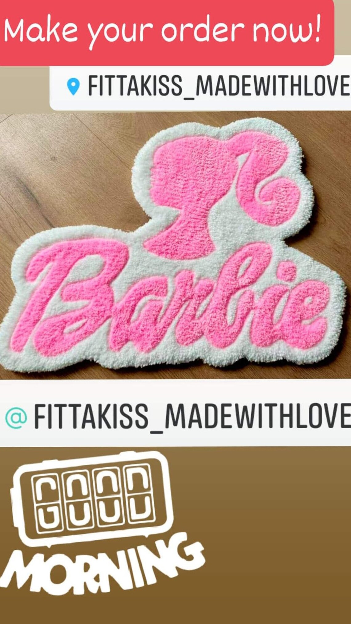 Barbie Rug, Tufting Barbie Logo Mat, Tufting Carpet, Barbie, 6060cm - Etsy