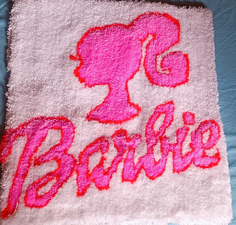 Barbie Rug, Tufting Barbie Logo Mat, Tufting Carpet, Barbie, 6060cm - Etsy