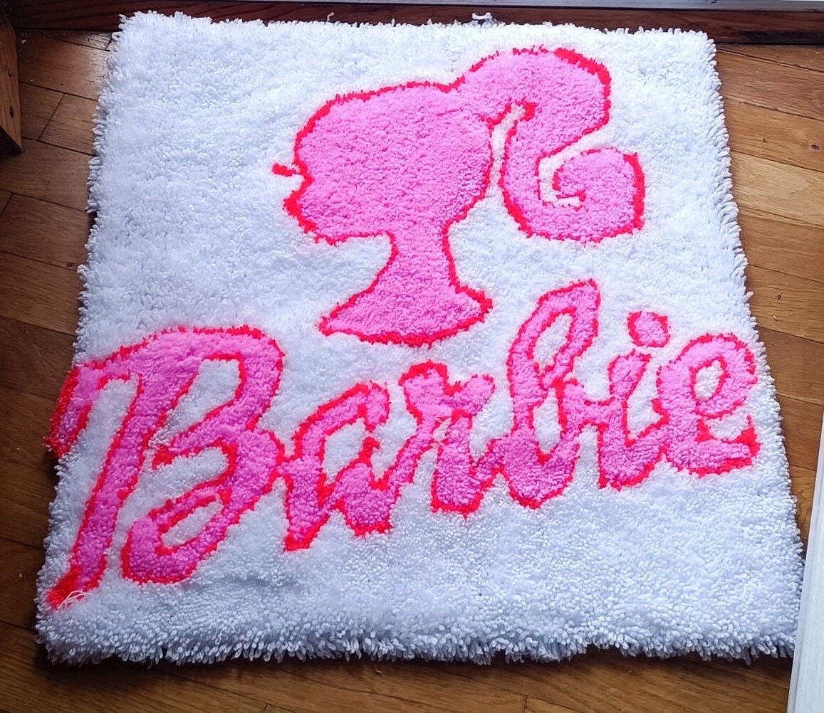 Barbie Rug, Tufting Barbie Logo Mat, Tufting Carpet, Barbie, 6060cm - Etsy