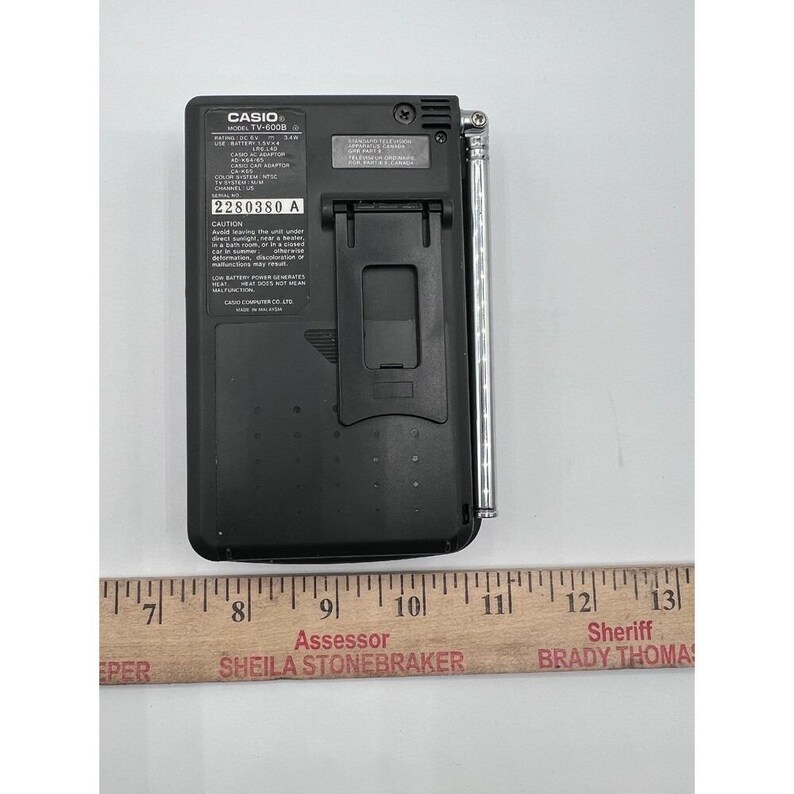 Casio TV-600 Pocket Television Portable Handheld LCD TV Vintage Retro ...