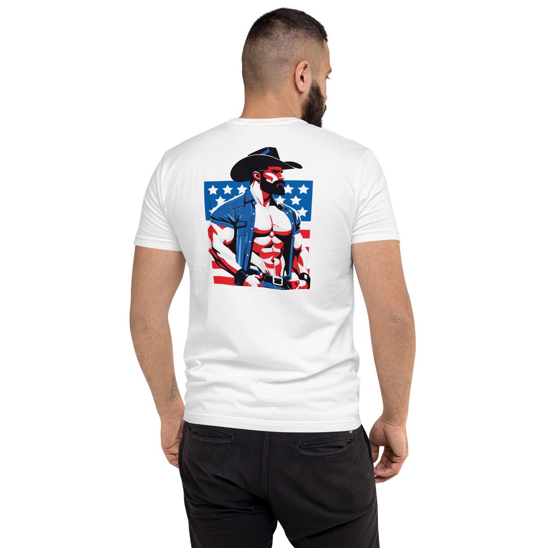 The Lone Star Icon - Western Flag & Cowboy Graphic Muscle Shirt for Men ...