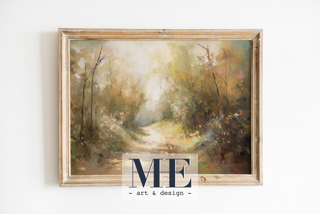 Abstract Country Road Print Download, Rustic Art Printable, Wall Art ...