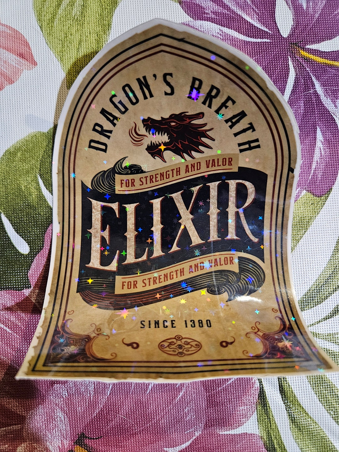 Holographic Dragons Breath Elixir Sticker - Etsy