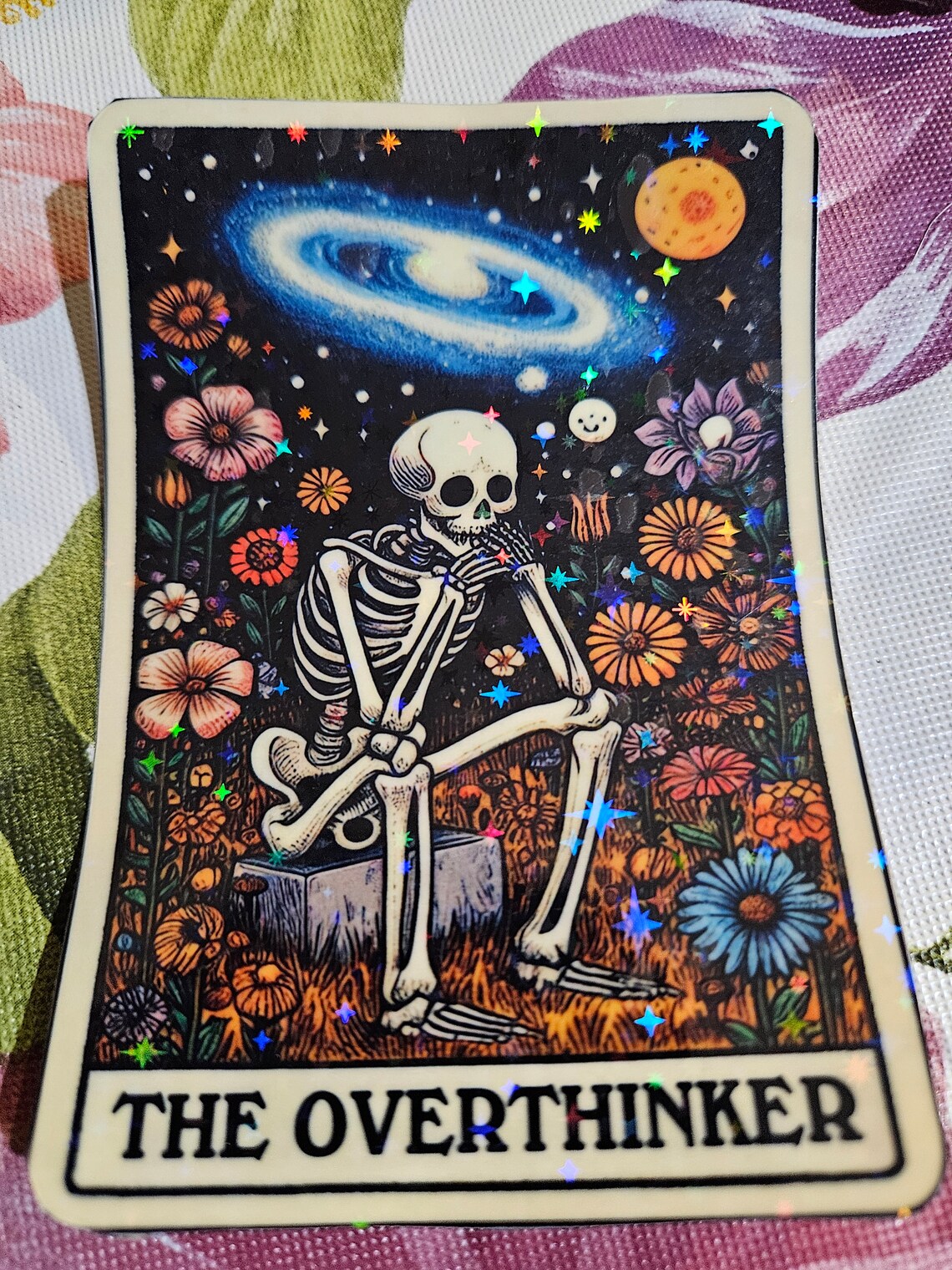 Holographic the Overthinker Sticker - Etsy
