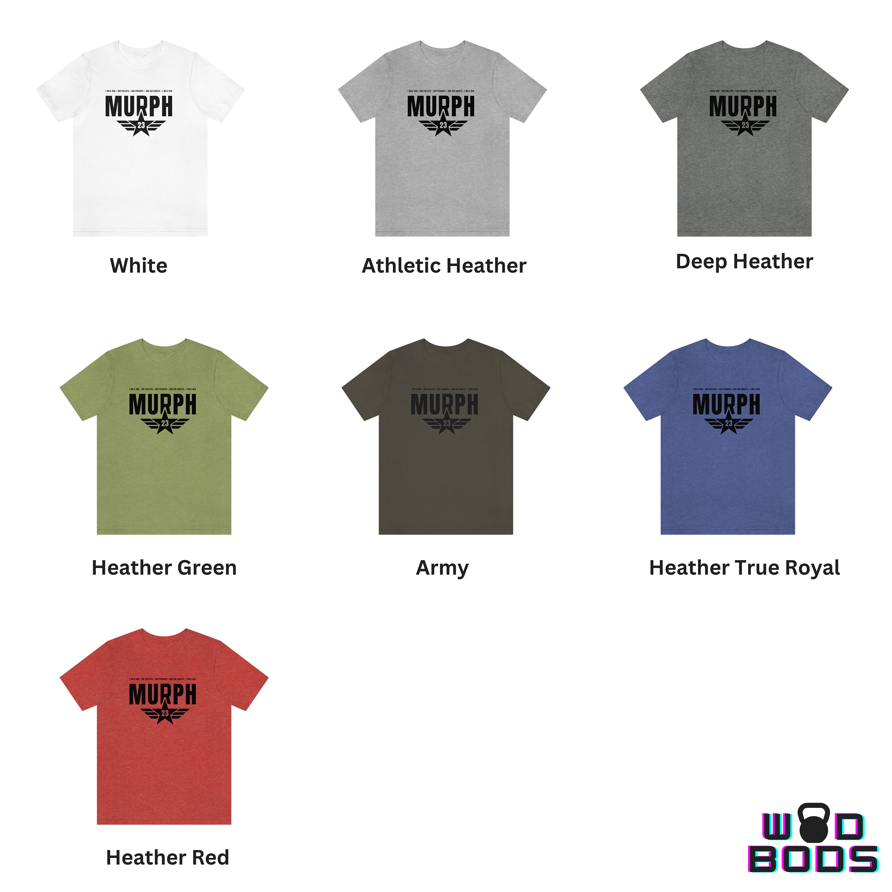 MURPH 24 Tshirt, Hero WOD Tshirt, Memorial Day, Hero Workout, Gym ...