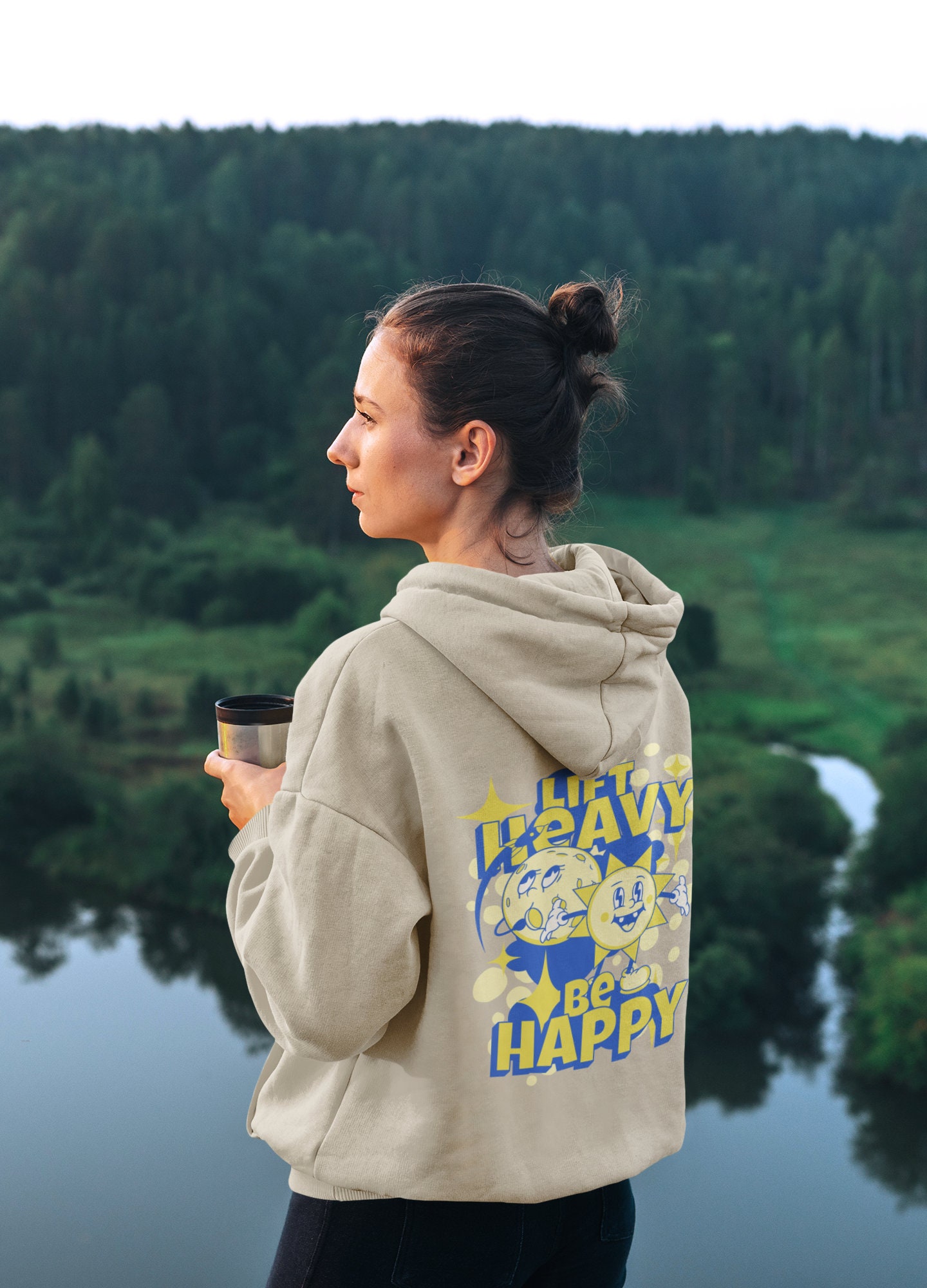 Lift Heavy Be Happy Hoodie, Gym Pump Cover, Gym Lover Gift ...