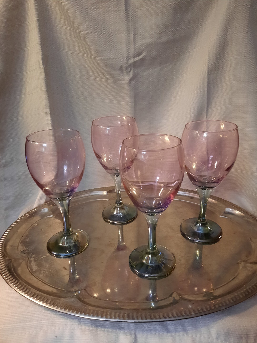 Vintage Libbey Wine Glasses - Etsy