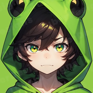 Cute Pngtuber Model | Frog Boy Pngtuber Premade Model | Veadotube Model ...