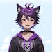 Vtuber - Purple Wolf Boy | Live2d | Animal | Streamer | Wolf | Animal ...
