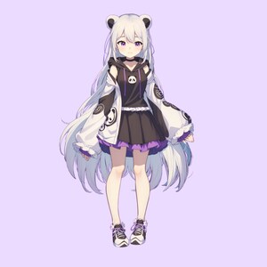 Premade Live2d Vtuber Model - Panda Girl for Vtube Studio as a Cute ...