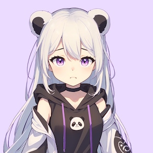 Modelo VTuber Live2d prefabricado: Panda Girl para el estudio Vtube ...
