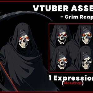 Giftuber Grim Reaper 2D Premade Mode With 1 Emotion for Streaming ...