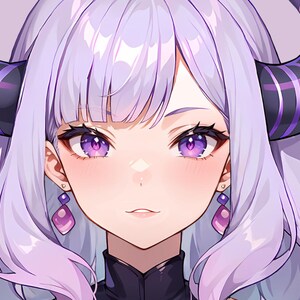 VTuber - Purple Demoness Succubus Girl para vtube studio como una linda ...