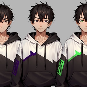 Male Premade Vtuber Model Gamer Boy for Vtube Studio as a Cool ...