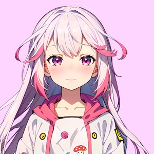 Premade Vtuber - Pink Cute Girl for Vtube Studio as a Cute Full Body ...