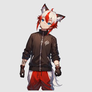 Vtuber Red Panda Boy Live2d Vtube Studio Animal - Etsy Australia
